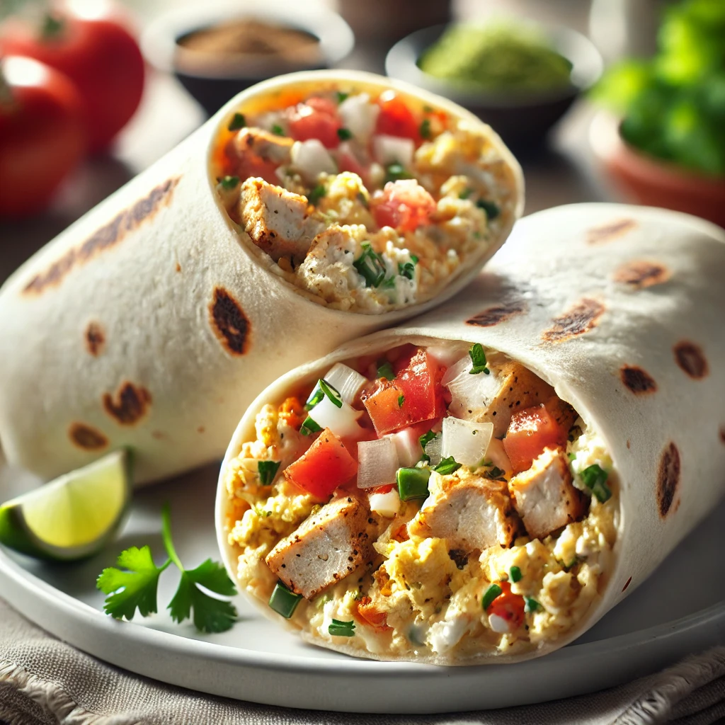 Chipotle Ranch Grilled Chicken Burrito - fuegorecipes.com