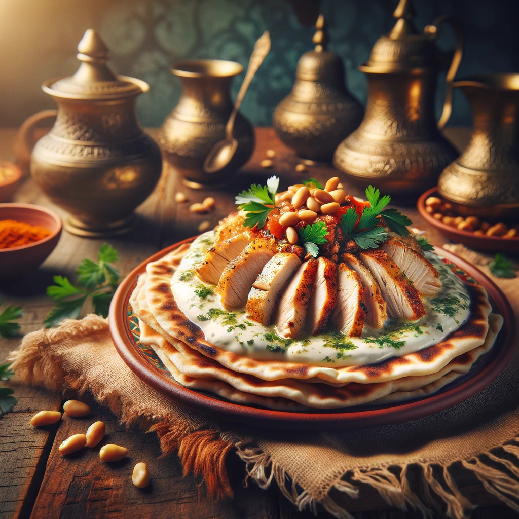 Lebanese Chicken Fatteh - fuegorecipes.com